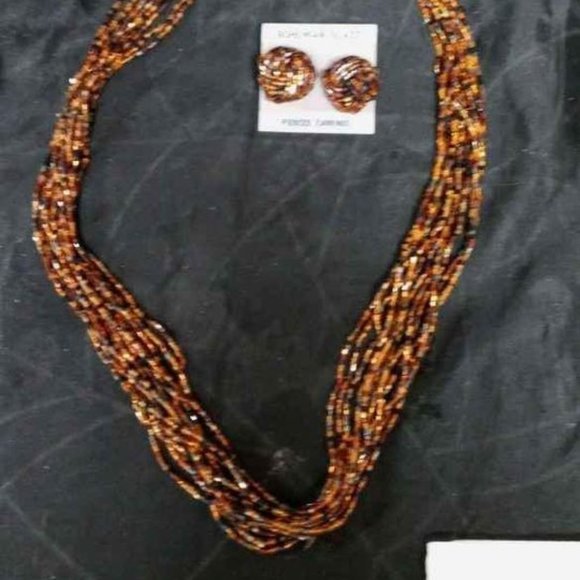 Lee Sands | Jewelry | Vintage Lee Sandsbohemian Glass Necklace And ...